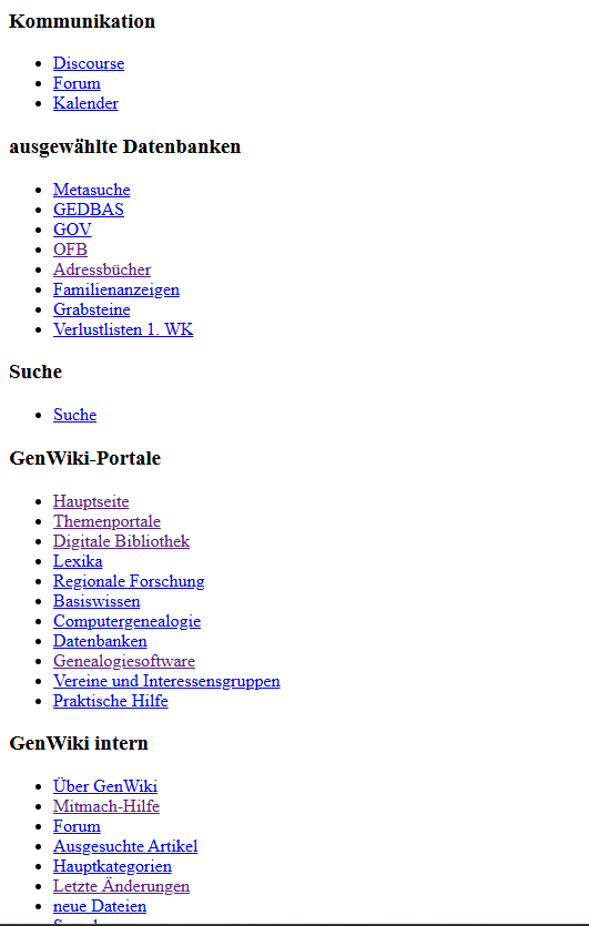 Ansicht GenWiki - genwiki-l - genealogy.net